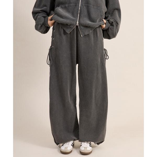 ZOZO問い合わせ番号:102625732ショップ:apres jour mignon，アプレジュールミニョンブランド:apres jour mignon，アプレジュールミニョン商品名:【セットアップ着用可能】サイドレースアップスウェットパ...