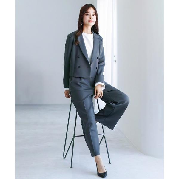 『タイムセール実施中』参考価格：14，190円発売時期：2024年08月コンディション：B（目立つ使用感なし）使用感が少ない、または気にならないアイテム首周り：汚れ参考商品名：無敵のダブルジャケットスーツ【洗濯機OK♪UVカット！全方位スト...