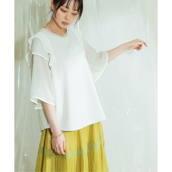 『タイムセール実施中』参考価格：11，880円発売時期：2023年05月コンディション：A（使用感なし）数回使用した程度で使用感が感じられないアイテム参考商品名：パイピングフリルスリーブトップス参考品番：82932W【商品に関する注意事項】...