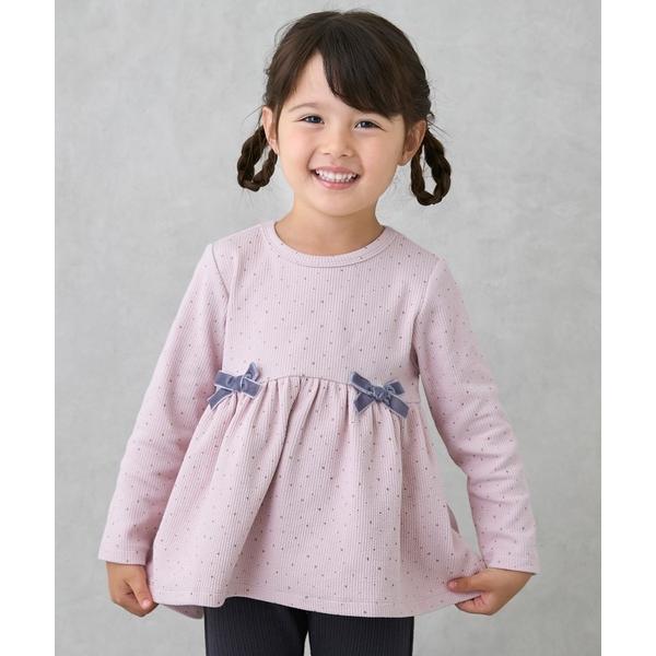 ZOZO問い合わせ番号:102661290ショップ:petit main，プティマインブランド:petit main，プティマイン商品名:裏起毛カットリボンチュニックカテゴリ:トップス>スウェットブランド品番:9654229素材:綿9...