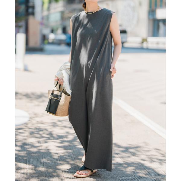 ZOZO問い合わせ番号:102661395ショップ:Spick &amp; Span，スピック アンド スパンブランド:Spick &amp; Span，スピックアンドスパン商品名:スリーブレスオールインワンカテゴリ:オールインワン・サロペ...