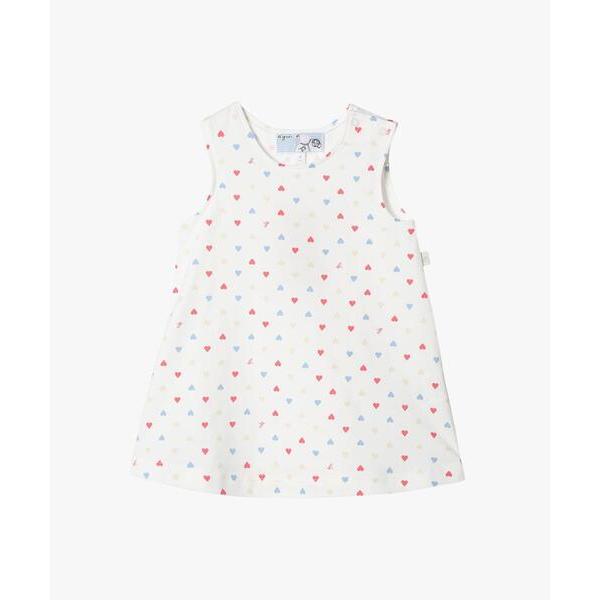 ZOZO問い合わせ番号:102661426ショップ:agnes b.，アニエスベーブランド:agnes b.，アニエスベー商品名:ベビー マルチカラー コットン ノースリーブ ワンピース ”Barbie”カテゴリ:ワンピース/ドレス>...