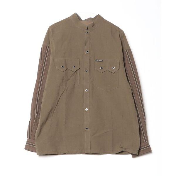 『セール実施中』参考価格：21，450円コンディション：S（新品同様）タグ付きの未使用、または新品同様のアイテム付属品：タグ参考商品名：ms4491-BANDCOLLAR WESTERN-SHIRTS シャツ参考品番：613812ZOZO問...