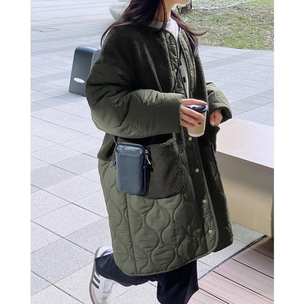 『タイムセール実施中』参考価格：7，920円発売時期：2022年10月コンディション：C（やや使用感あり）使用感があり、やや気になる傷や汚れがあるアイテム全体的：汚れ、毛玉参考商品名：ノーカラーボア×ひょうたんキルトコート参考品番：y996...