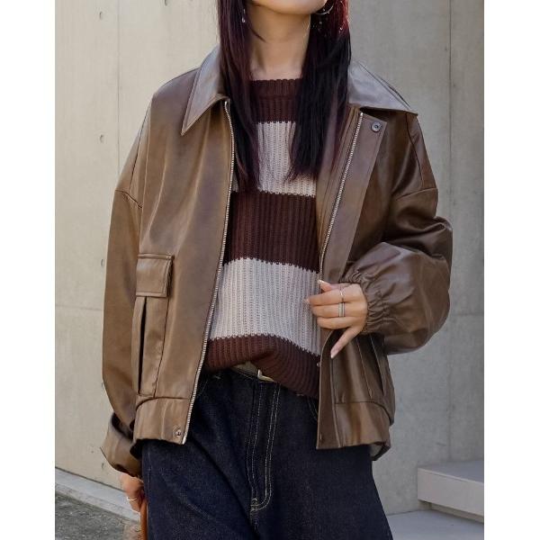 『セール実施中』参考価格：7，998円発売時期：2024年09月コンディション：A（使用感なし）数回使用した程度で使用感が感じられないアイテム参考商品名：[2025AW COLLECTION][低身長サイズ有]フェイクレザージップブルゾン参...