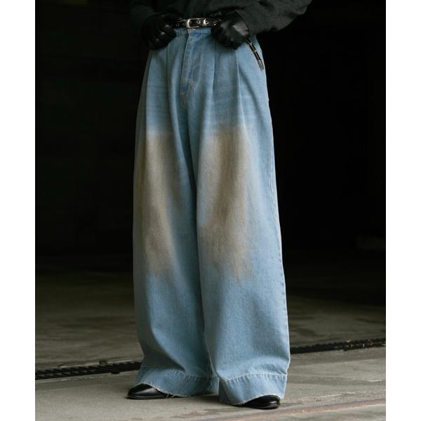 『セール実施中』参考価格：8，800円発売時期：2025年02月コンディション：B（目立つ使用感なし）使用感が少ない、または気にならないアイテム全体的：汚れ参考商品名：Wide buggy vintage like denim pants ...