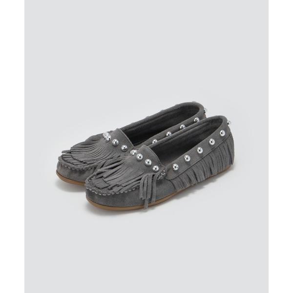 ZOZO問い合わせ番号:102737130ショップ:PELLICO，ペリーコブランド:PELLICO SUNNY，ペリーコサニー商品名:SACO スタッズ モカシン 1.0cm GREYカテゴリ:シューズ>モカシン/デッキシューズブラ...