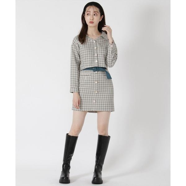 『セール実施中』参考価格：14，960円発売時期：2022年10月コンディション：A（使用感なし）数回使用した程度で使用感が感じられないアイテム付属品：ベルト参考商品名：ツイードパールボタンブラウス＆ミニスカートセット参考品番：200222...