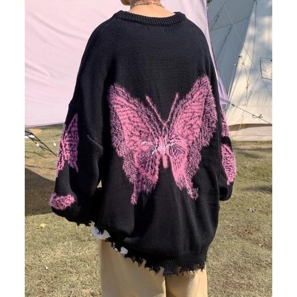 参考価格：5，940円発売時期：2024年10月コンディション：A（使用感なし）数回使用した程度で使用感が感じられないアイテム参考商品名：サイエンス バタフライ ロゴ デザイン オーバーサイズ クルーネック ニット ロンT参考品番：TA11...