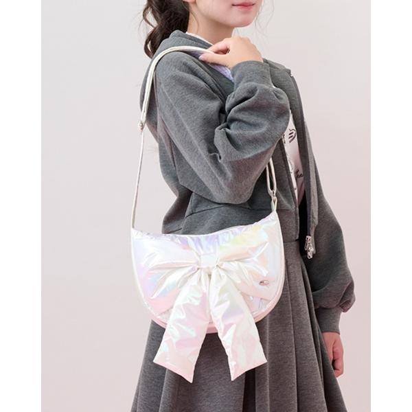 『セール実施中』ZOZO問い合わせ番号:102741485ショップ:NARUMIYA ONLINE，ナルミヤ オンラインブランド:mezzo piano Junior，メゾピアノジュニア商品名:ふんわりリボンの三日月ショルダーバッグカテゴリ...