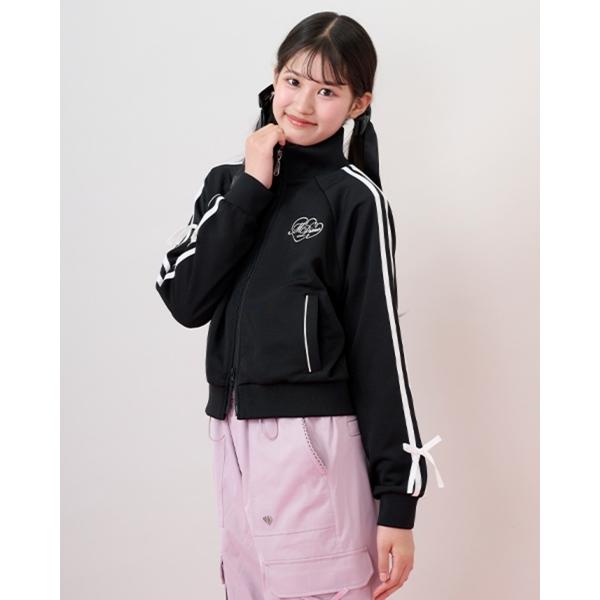 『セール実施中』ZOZO問い合わせ番号:102741493ショップ:NARUMIYA ONLINE，ナルミヤ オンラインブランド:mezzo piano Junior，メゾピアノジュニア商品名:袖リボン配色トラックジャケットカテゴリ:トップ...