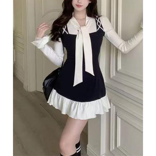 『タイムセール実施中』ZOZO問い合わせ番号:102748677ショップ:gossip！ロサンゼルス，ゴシップロサンゼルスブランド:gossip！ロサンゼルス，ゴシップロサンゼルス商品名:裾フリル リボンタイワンピースカテゴリ:ワンピース/...