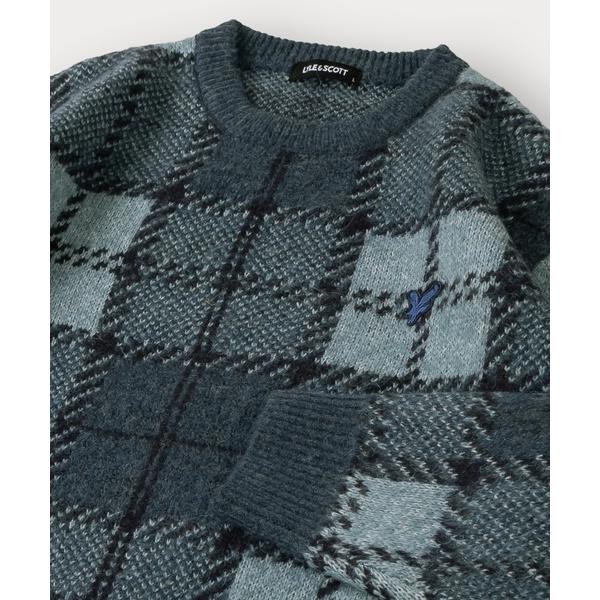 参考価格：5，390円発売時期：2024年09月コンディション：B（目立つ使用感なし）使用感が少ない、または気にならないアイテム全体的：汚れ、毛玉参考商品名：【71】【LYLE＆SCOTT/ライル＆スコット】チェック柄 シャギーニット クル...