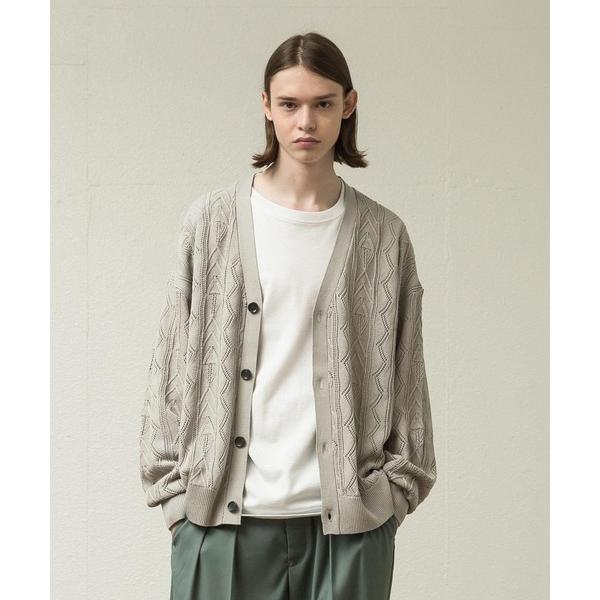 『セール実施中』参考価格：15，400円発売時期：2023年02月コンディション：B（目立つ使用感なし）使用感が少ない、または気にならないアイテム全体的：色あせ、型崩れ参考商品名：ハイツイストガーメントレースニットカーディガン参考品番：51...