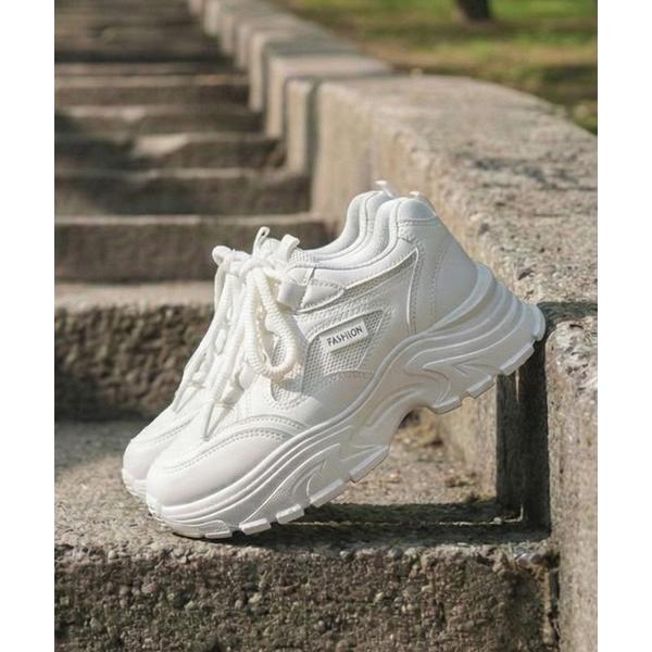 『セール実施中』ZOZO問い合わせ番号:102790900ショップ:Histoire，イストワールブランド:styiro，スタイロ，histoire，イストワール商品名:3cmUP 軽量厚底 ボリュームソールスニーカー オールシーズン 無地...