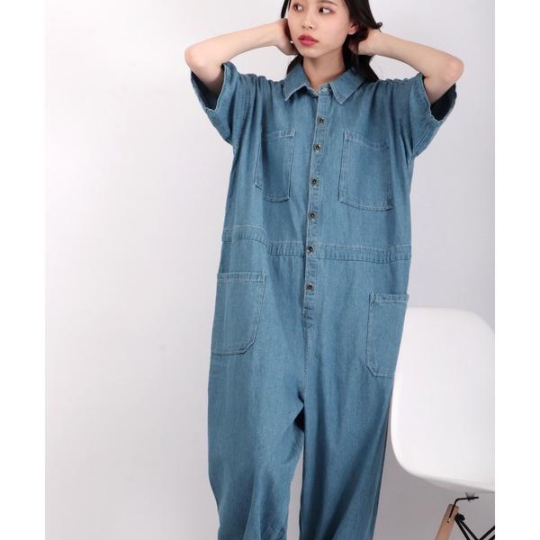参考価格：9，790円発売時期：2022年04月コンディション：B（目立つ使用感なし）使用感が少ない、または気にならないアイテムすそ周り：汚れ参考商品名：cotopone デニムシャツジャンプスーツ参考品番：RCL-CP21-b218【商品...
