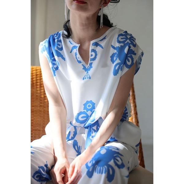 『セール実施中』参考価格：8，470円発売時期：2025年04月コンディション：A（使用感なし）数回使用した程度で使用感が感じられないアイテム参考商品名：サントリーニの風が吹くバカンスセットアップ【set】参考品番：w61026ps【商品に...