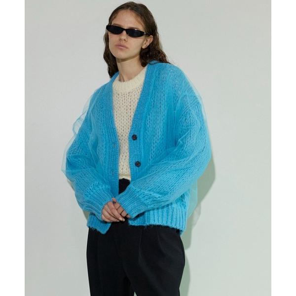 『タイムセール実施中』参考価格：17，930円発売時期：2024年09月コンディション：A（使用感なし）数回使用した程度で使用感が感じられないアイテム参考商品名：Tulle Layered Low Gauge Reversible Knit...