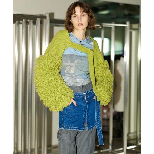 『タイムセール実施中』参考価格：18，920円発売時期：2023年09月コンディション：A（使用感なし）数回使用した程度で使用感が感じられないアイテム参考商品名：Mini Loop Knit Bolero/ミニループニットボレロ【MAISO...