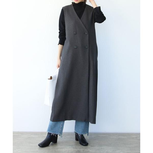 『タイムセール実施中』参考価格：16，500円発売時期：2023年09月コンディション：S（新品同様）タグ付きの未使用、または新品同様のアイテム付属品：タグ参考商品名：【2WAY】ウールライクダブルボタンジレ参考品番：94314201【商品...