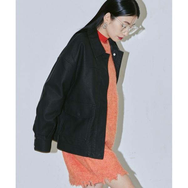 『セール実施中』参考価格：12，100円発売時期：2023年09月コンディション：B（目立つ使用感なし）使用感が少ない、または気にならないアイテム後身頃：汚れ参考商品名：フェイクレザーステンカラーブルゾン参考品番：SLXEN0923001【...
