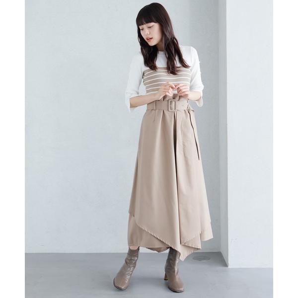 『セール実施中』参考価格：19，800円発売時期：2023年03月コンディション：B（目立つ使用感なし）使用感が少ない、または気にならないアイテム首周り：汚れ付属品：ベルト参考商品名：パールボーダーニットドッキングワンピース参考品番：002...