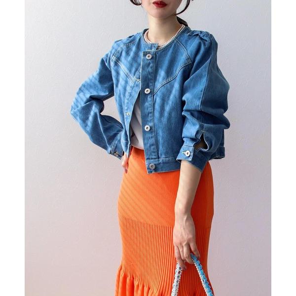 『セール実施中』参考価格：19，580円発売時期：2023年02月コンディション：A（使用感なし）数回使用した程度で使用感が感じられないアイテム参考商品名：ノーカラーショート丈Gジャン参考品番：【入荷禁止】85208001入荷なし【商品に関...