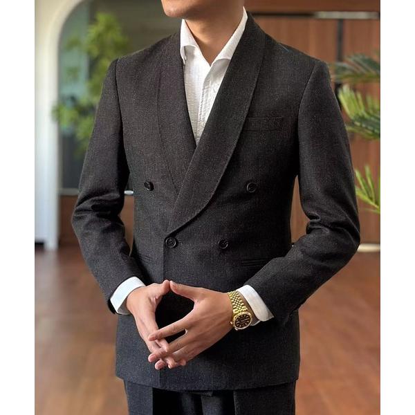 『セール実施中』参考価格：25，300円発売時期：2025年09月コンディション：A（使用感なし）数回使用した程度で使用感が感じられないアイテム参考商品名：【Cloudstyle】ダブルブレスト６ボタン ジャケット＆パンツ セットアップ ス...