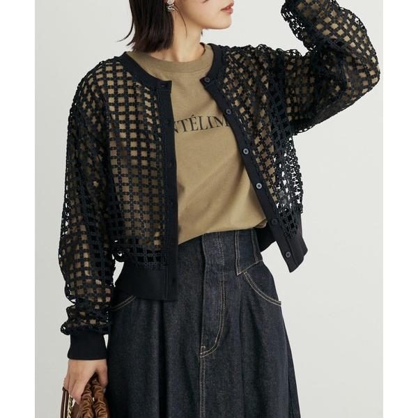 『セール実施中』参考価格：5，500円発売時期：2023年08月コンディション：A（使用感なし）数回使用した程度で使用感が感じられないアイテム参考商品名：・SUGAR　SPOON　ハナレースカーディガン参考品番：6P33L1D0100【商品...