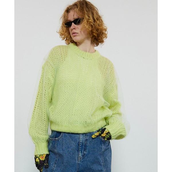 参考価格：16，940円発売時期：2024年09月コンディション：B（目立つ使用感なし）使用感が少ない、または気にならないアイテム首周り：汚れ袖口：ほつれ、汚れ参考商品名：Tulle Layered Low Gauge Reversible...