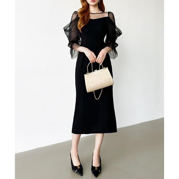 『タイムセール実施中』ZOZO問い合わせ番号:102931788ショップ:Ada.，エイダブランド:COCOMOMO，ココモモ商品名:凛と華やぐ上品さ チュールスリーブパーティードレス パーティードレス 結婚式 ドレス お呼ばれ ワンピース...