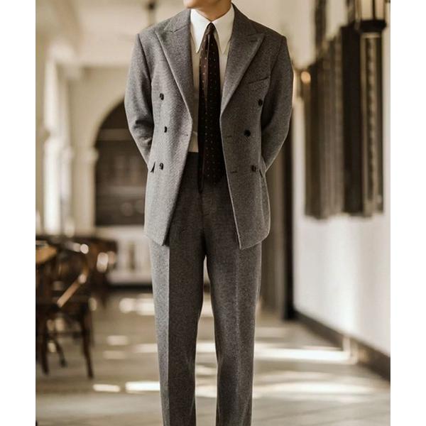 『タイムセール実施中』参考価格：26，400円発売時期：2025年11月コンディション：A（使用感なし）数回使用した程度で使用感が感じられないアイテム参考商品名：【Cloudstyle】セットアップ ダブルブレスト６ボタンジャケット＆パンツ...