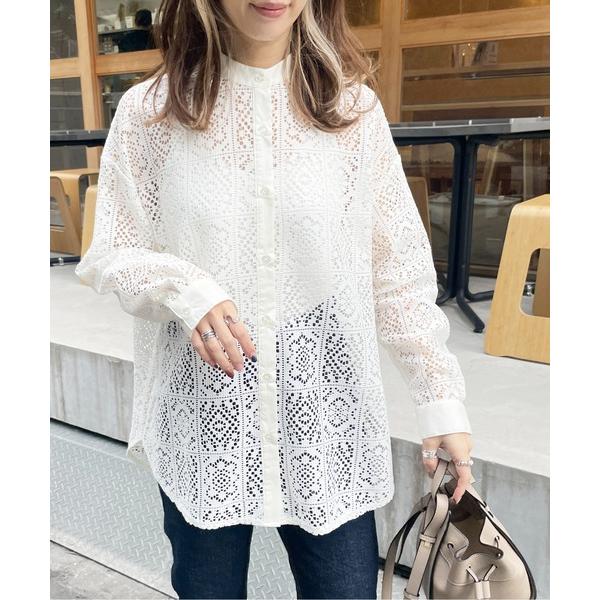 『セール実施中』参考価格：4，950円発売時期：2023年03月コンディション：C（やや使用感あり）使用感があり、やや気になる傷や汚れがあるアイテム首周り・袖口：汚れ参考商品名：クロシェレースバンドカラーシャツ参考品番：F230025011...