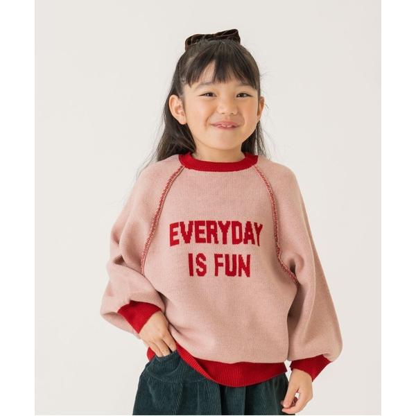 ZOZO問い合わせ番号:102966964ショップ:petit main，プティマインブランド:and D. petit main，アンドディープティマイン商品名:メッセージロゴニットカテゴリ:トップス>ニット/セーターブランド品番:...