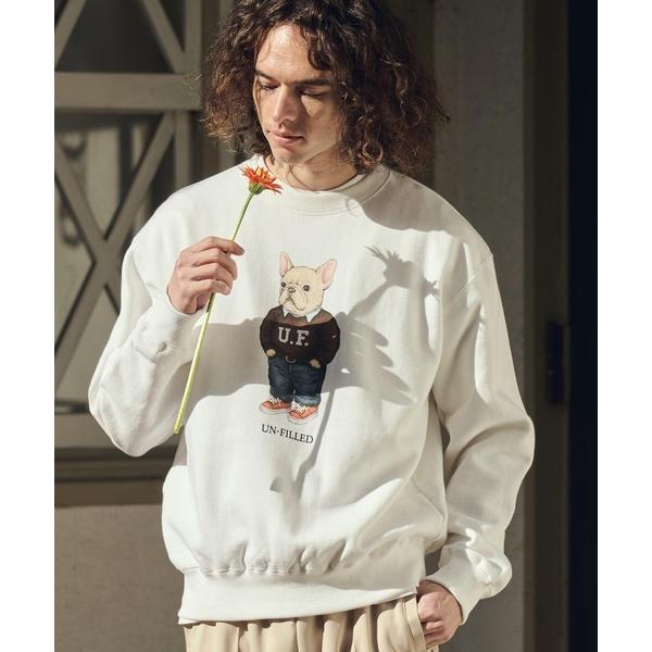 ZOZO問い合わせ番号:102967033ショップ:CMB by CAMBIO，シーエムビー バイ カンビオブランド:UN-FILLED，アンフィルド商品名:msw1842- UF DOG CN SWEAT スウェット（フレンチブルドッグ）...