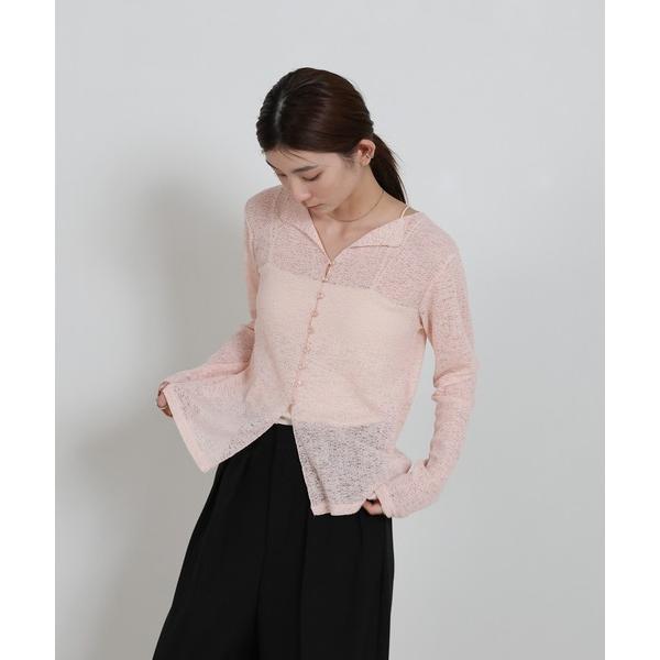 ZOZO問い合わせ番号:102967090ショップ:select MOCA，セレクトモカブランド:select MOCA，セレクトモカ商品名:【ZOZO限定】フロントボタンシアースラブオープンカラーカーディガンカテゴリ:トップス>カー...