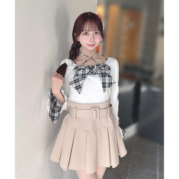 ZOZO問い合わせ番号:102967163ショップ:one way，ワンウェイブランド:one way，ワンウェイ商品名:リボントップスカテゴリ:トップス>Tシャツ/カットソーブランド品番:5062061675素材:綿46%レーヨン4...