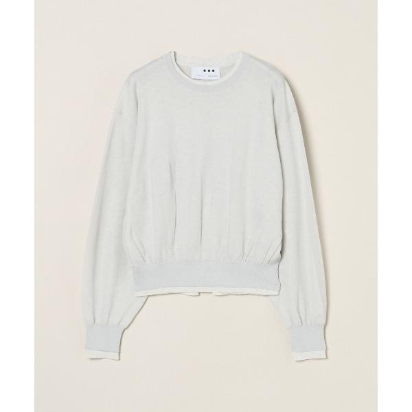 ZOZO問い合わせ番号:102967201ショップ:three dots，スリードッツブランド:three dots，スリードッツ商品名:Double layer pulloverカテゴリ:トップス>ニット/セーターブランド品番:MY...