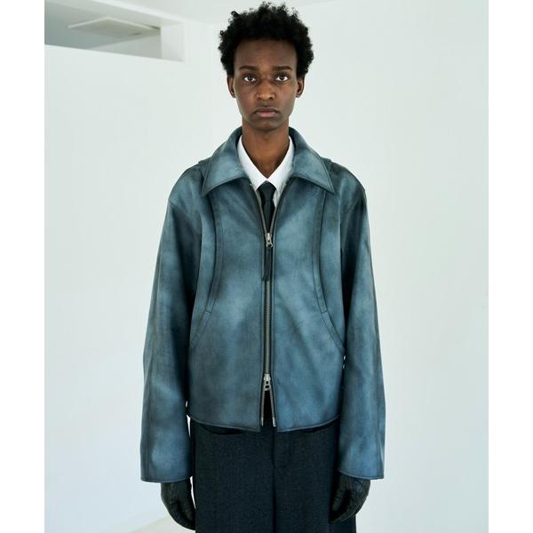 ZOZO問い合わせ番号:102967598ショップ:BROKEN BASE，ブロークンベースブランド:Camphor wood，カンファーウッド商品名:FADED SHORT LENGTH PU-LEATHER JACKET / フェードシ...