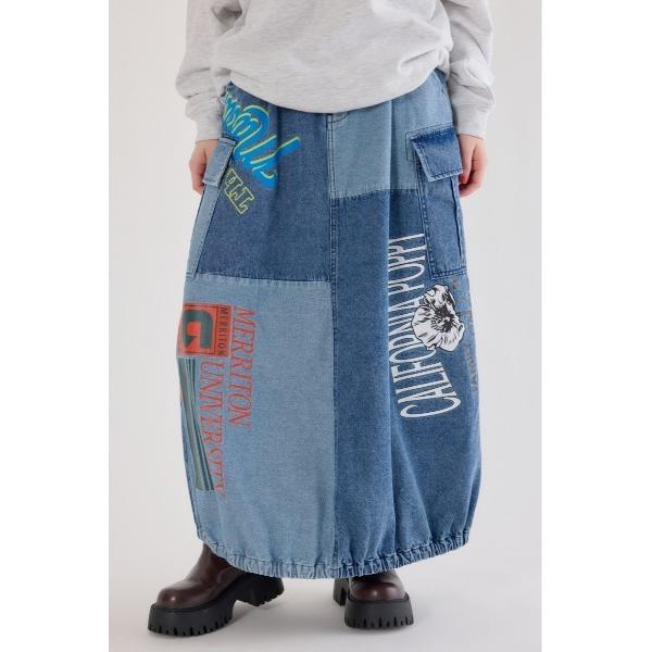 ZOZO問い合わせ番号:102968698ショップ:RODEO CROWNS WIDE BOWL，ロデオクラウンズワイドボウルブランド:RODEO CROWNS WIDE BOWL，ロデオクラウンズワイドボウル商品名:カスタムリメイクスカー...