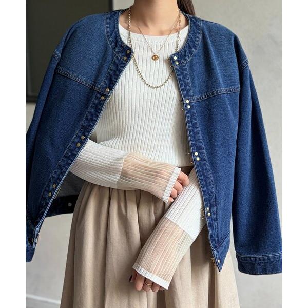 『タイムセール実施中』ZOZO問い合わせ番号:102968998ショップ:Chez toi，シェトワブランド:Chez toi，シェトワ商品名:袖先オーガンジーリブニットカテゴリ:トップス>ニット/セーターブランド品番:PGC1061...