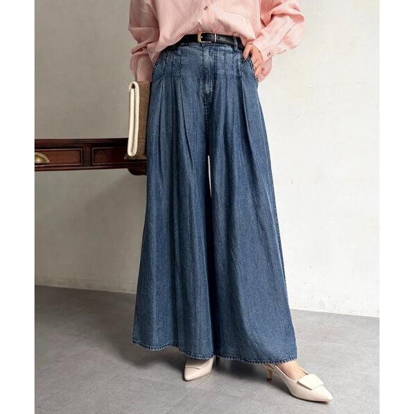 『タイムセール実施中』ZOZO問い合わせ番号:102969028ショップ:Chez toi，シェトワブランド:Chez toi，シェトワ商品名:パウダー加工ワイドデニムカテゴリ:パンツ>その他パンツブランド品番:PGC1061202A...