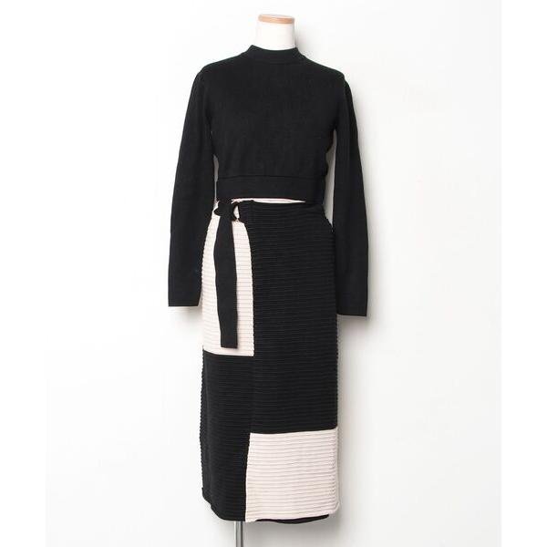 『セール実施中』参考価格：10，978円発売時期：2019年12月コンディション：A（使用感なし）数回使用した程度で使用感が感じられないアイテム参考商品名：bicolor wrap LONG SLV knit OP参考品番：110CA173...