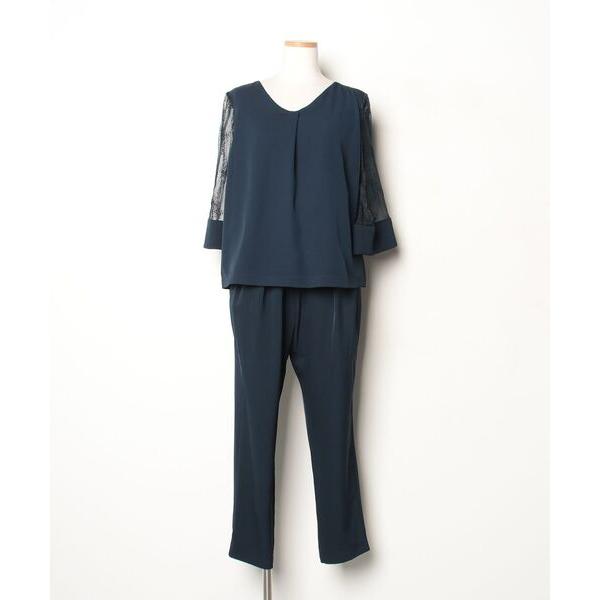 『セール実施中』参考価格：16，500円発売時期：2018年08月コンディション：A（使用感なし）数回使用した程度で使用感が感じられないアイテム参考商品名：レーススリーブの セットアップ パンツドレス パーティー 結婚式 お呼ばれ オケージ...