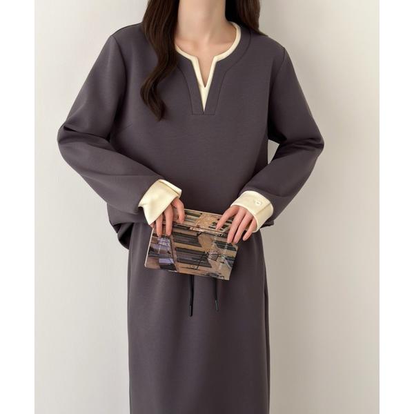 『タイムセール実施中』ZOZO問い合わせ番号:103004400ショップ:emi+，エミプラスブランド:emi+，エミプラス商品名:レイヤード風配色スキッパネックスウェットセットアップカテゴリ:ジャケット/アウター>セットアップブラン...