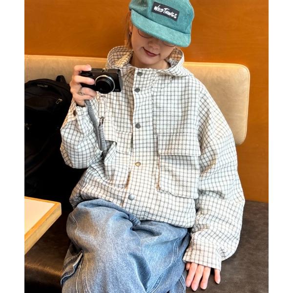 ZOZO問い合わせ番号:103005097ショップ:CIAOPANIC TYPY，チャオパニックティピーブランド:CIAOPANIC TYPY，チャオパニックティピー商品名:【UNISEX】チェックフードシャウターカテゴリ:トップス>...