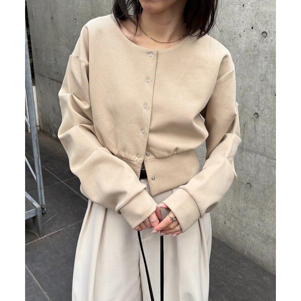 ZOZO問い合わせ番号:103005454ショップ:CAPRICIEUX LE'MAGE，カプリシュレマージュブランド:CAPRICIEUX LE'MAGE，カプリシューレマージュ商品名:ダンボールタックスリーブカーディガンカテゴリ:トップ...