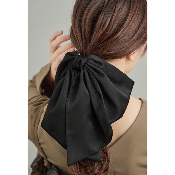 ZOZO問い合わせ番号:103005458ショップ:bflat，ビーフラットブランド:niana，ニアナ，et.UNiVER，エトユニベール商品名:サテンリボンヘアカフ ポニーフック ヘアカフス ヘアアクセサリー ヘアピン 結婚式 二次会 ...