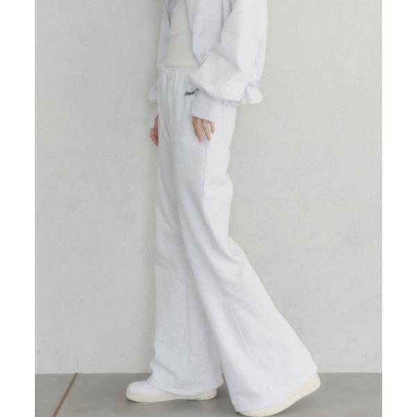 ZOZO問い合わせ番号:103005789ショップ:IF Div.，アイエフディビジョンブランド:Lallana，ララーナ商品名:Lame coco frill straight sweatpants/ラメココフリルストレートスウェットパン...