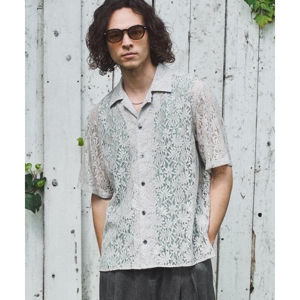 ZOZO問い合わせ番号:103005998ショップ:CJ Div.，シージェイディビジョンブランド:Casper John，キャスパージョン商品名:Flower lace shirts/フラワーレースシャツカテゴリ:トップス>シャツ/...